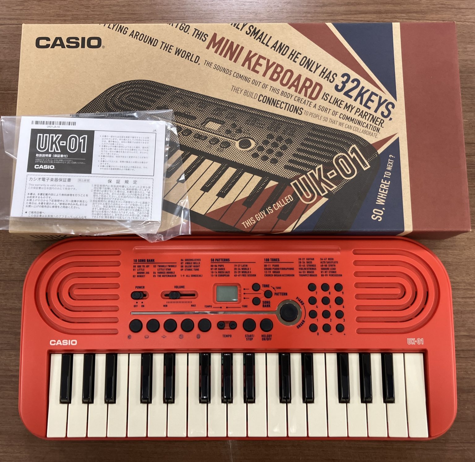 CASIO UK-01 ミニキーボード | 札幌の楽器店 B.ISLAND